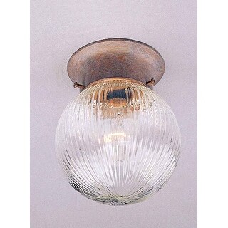 Volume Lighting V7303 Roth Single Light 6" Wide Flush Mount Globe Ceiling Fixture - Bed Bath ...